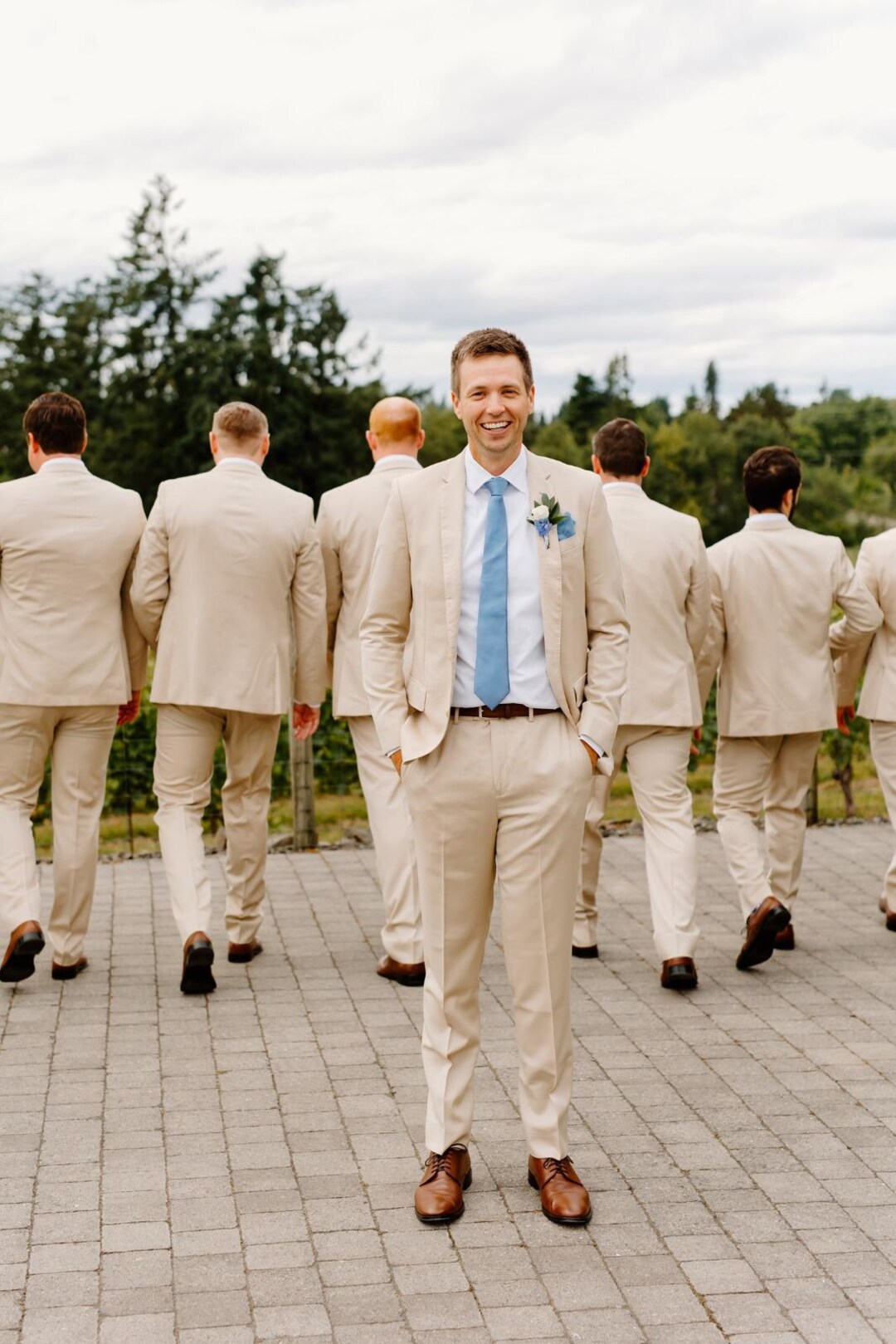 Spotlight Cream 2 Piece Men's Suit for Men, Party Wear, Grooms Men Suit ...