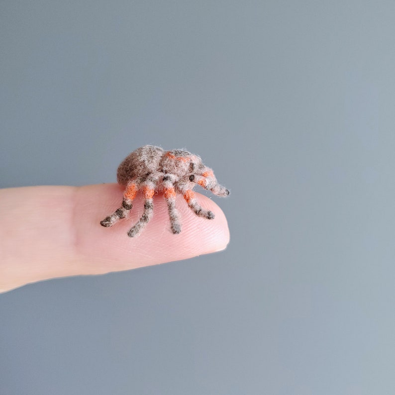Crochet Tarantula Spider: Miniature Halloween Dollhouse Decor - Etsy