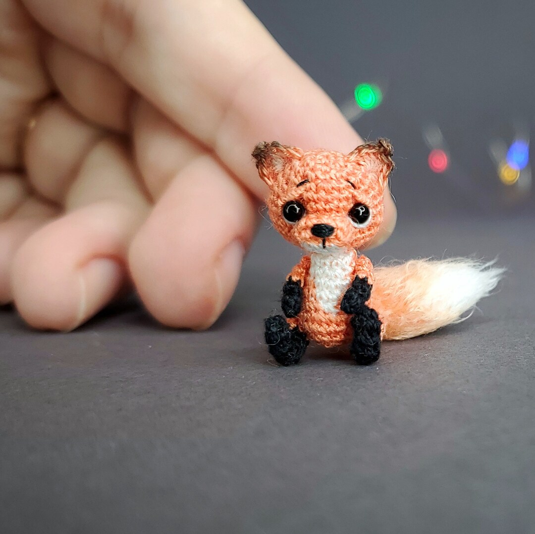 Custom Micro Fox Dollhouse Miniature Tiny Fox. Doll Pet Fox. Mini ...