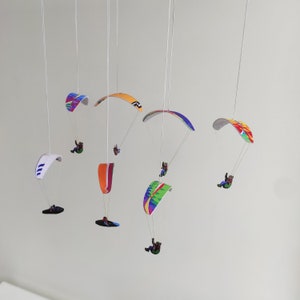 Set of 5 Paraglider PG Felt Miniature Gift for Paraglider and Skydiver ...