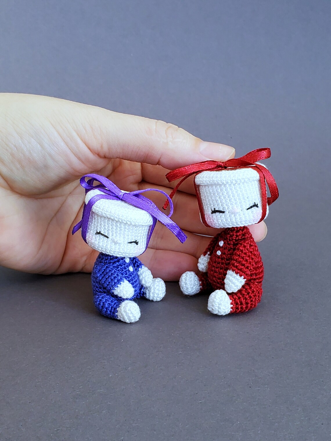 Mini Crocheted Unusual Gift-box Miniature, Custom Box for Jewelry - Etsy