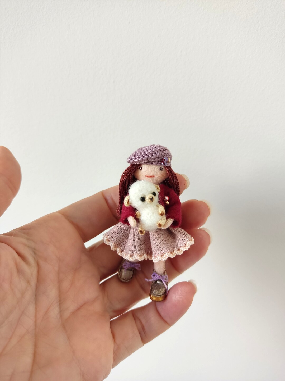 Custom Mini Doll With Pet (koala, Puppy, Bear, Monkey, Cat, Mouse ...