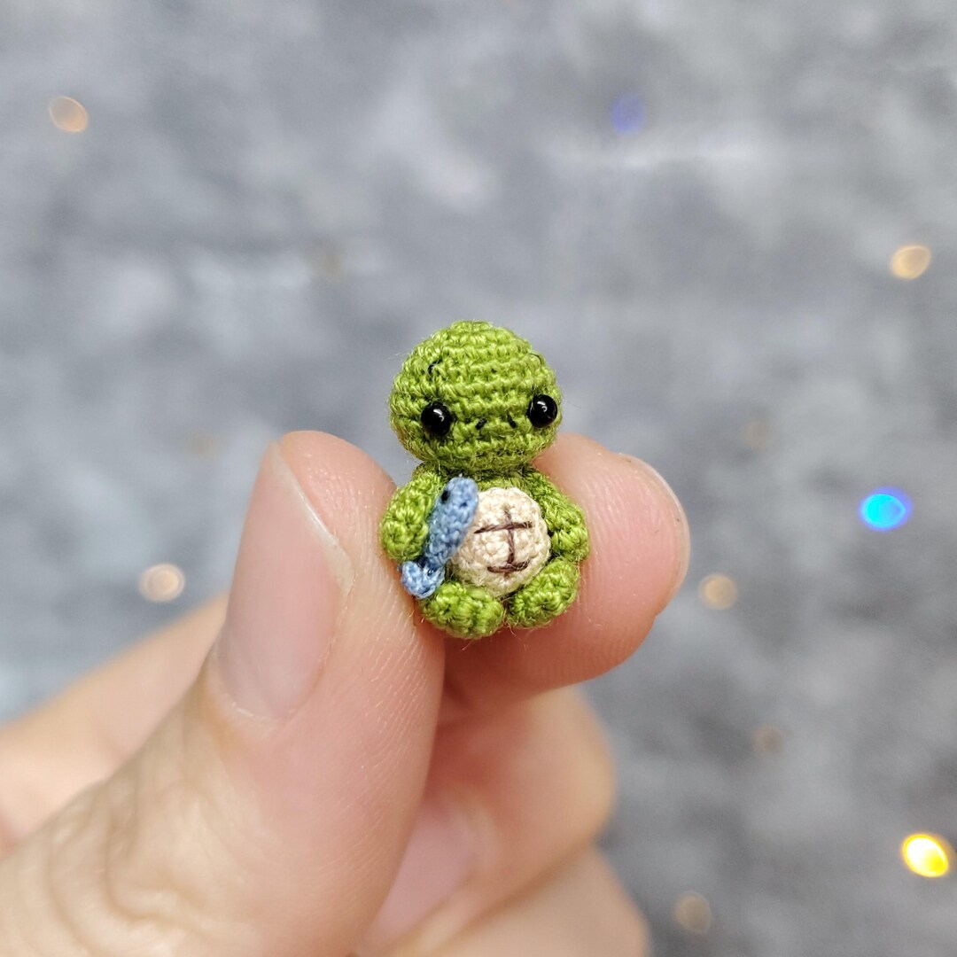Custom Micro Turtle Dollhouse Miniature Turtle. Doll Pet Turtle. Mini ...