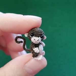 Custom Micro Monkey Dollhouse Miniature Tiny Monkey. Doll Pet Monkey ...