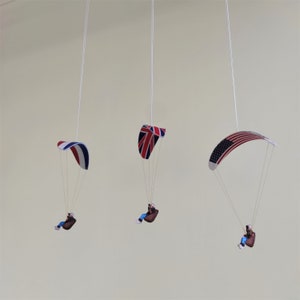 Flag-paraglider PG Felt Miniature, Custom Gift for Paraglider and ...