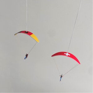 Flag-paraglider PG Felt Miniature, Custom Gift for Paraglider and ...