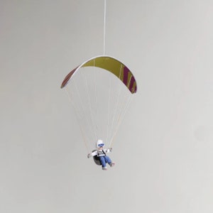 Paraglider PG, Felt Miniature, Small Model, Mini Paraglider, Gift for ...