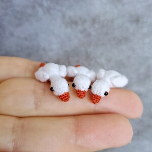 Custom Micro Goose Dollhouse Miniature Tiny Goose. Doll Pet Goose. Mini ...