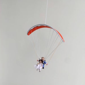 Custom Paragliding Tandem Bride and Groom Paragliders Wedding Gift ...