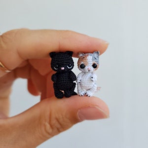 Custom Micro Kitten Dollhouse Miniature Tiny Cat. Doll Pet Kitten. Mini ...