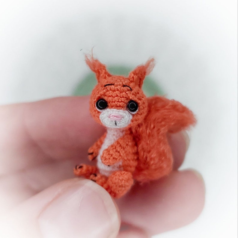 Custom Micro Squirrel Dollhouse Miniature Tiny Squirrel. Doll - Etsy
