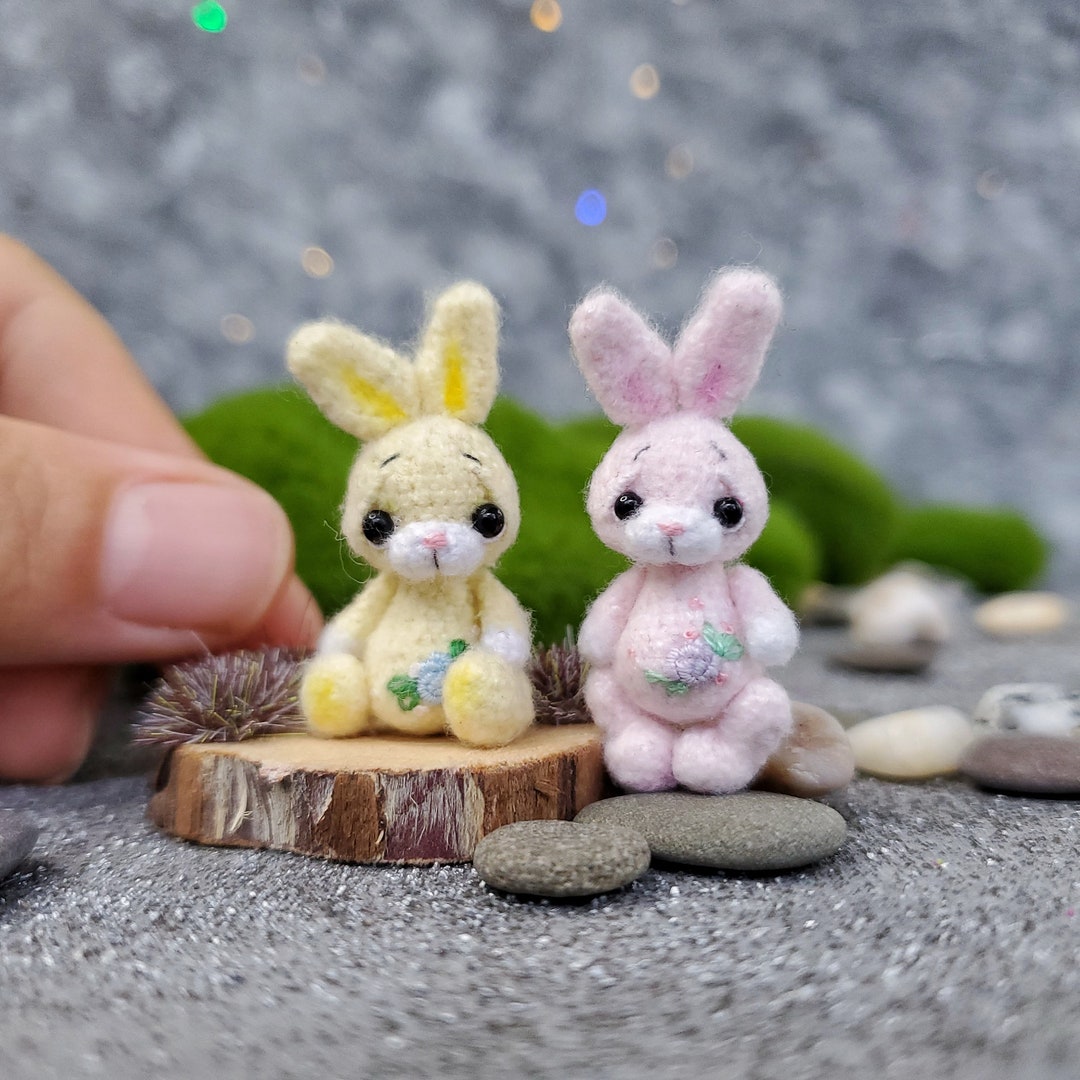 Custom Micro Bunny Dollhouse Miniature Tiny Lapin. Doll Pet Rabbit ...