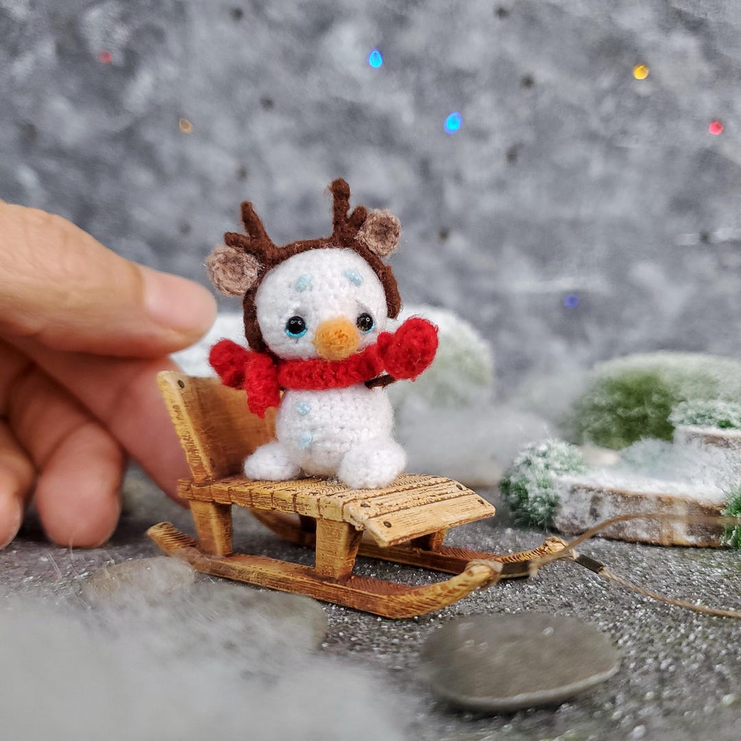 A Charming Snowman and His Cute Accessories: a Scarf, Mittens, and a ...
