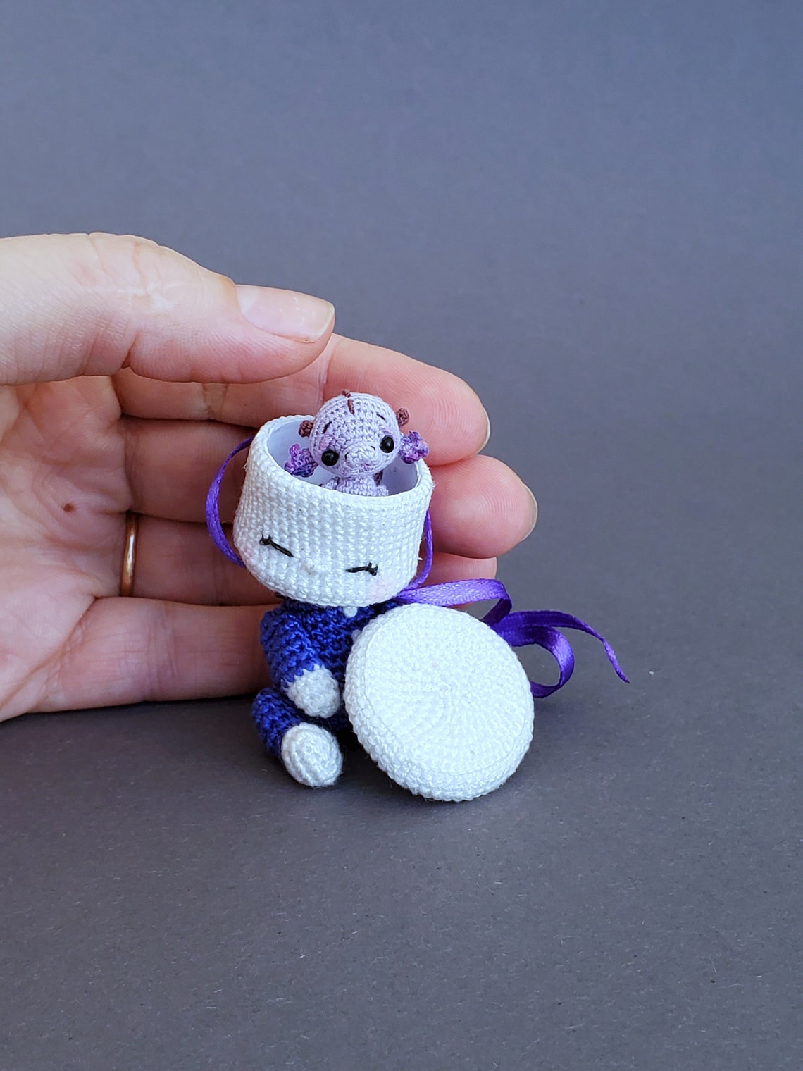 Mini Crocheted Unusual Gift-box Miniature, Custom Box for Jewelry - Etsy