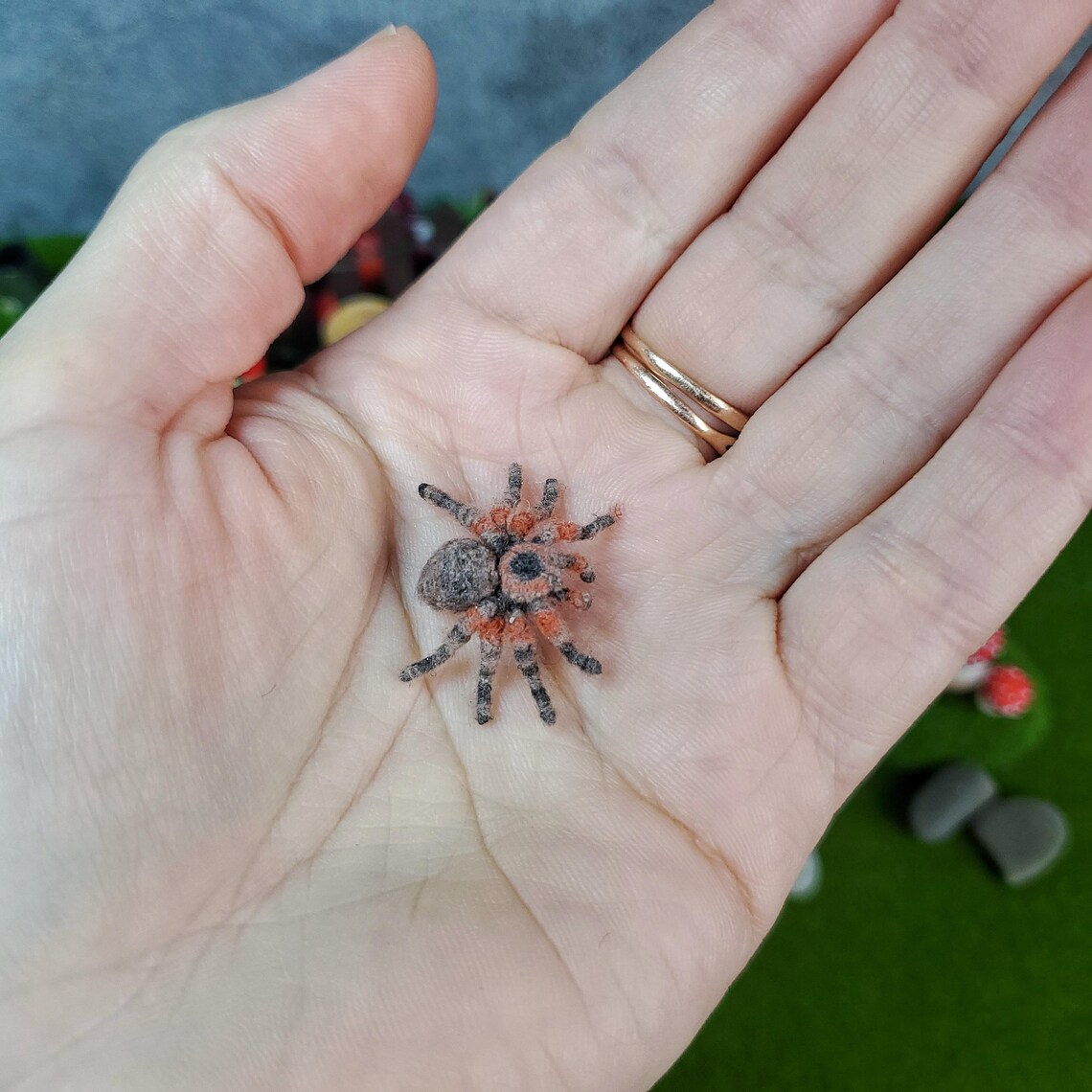 Crochet Tarantula Spider: Miniature Halloween Dollhouse Decor - Etsy