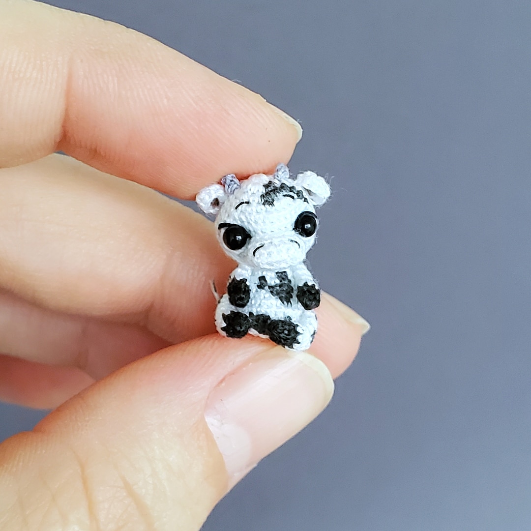 Custom Micro Bull Dollhouse Miniature Tiny Cow. Doll Pet Bull. Mini ...