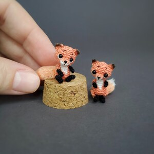Custom Micro Fox Dollhouse Miniature Tiny Fox. Doll Pet Fox. Mini ...