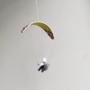 Paraglider PG, Felt Miniature, Small Model, Mini Paraglider, Gift for ...