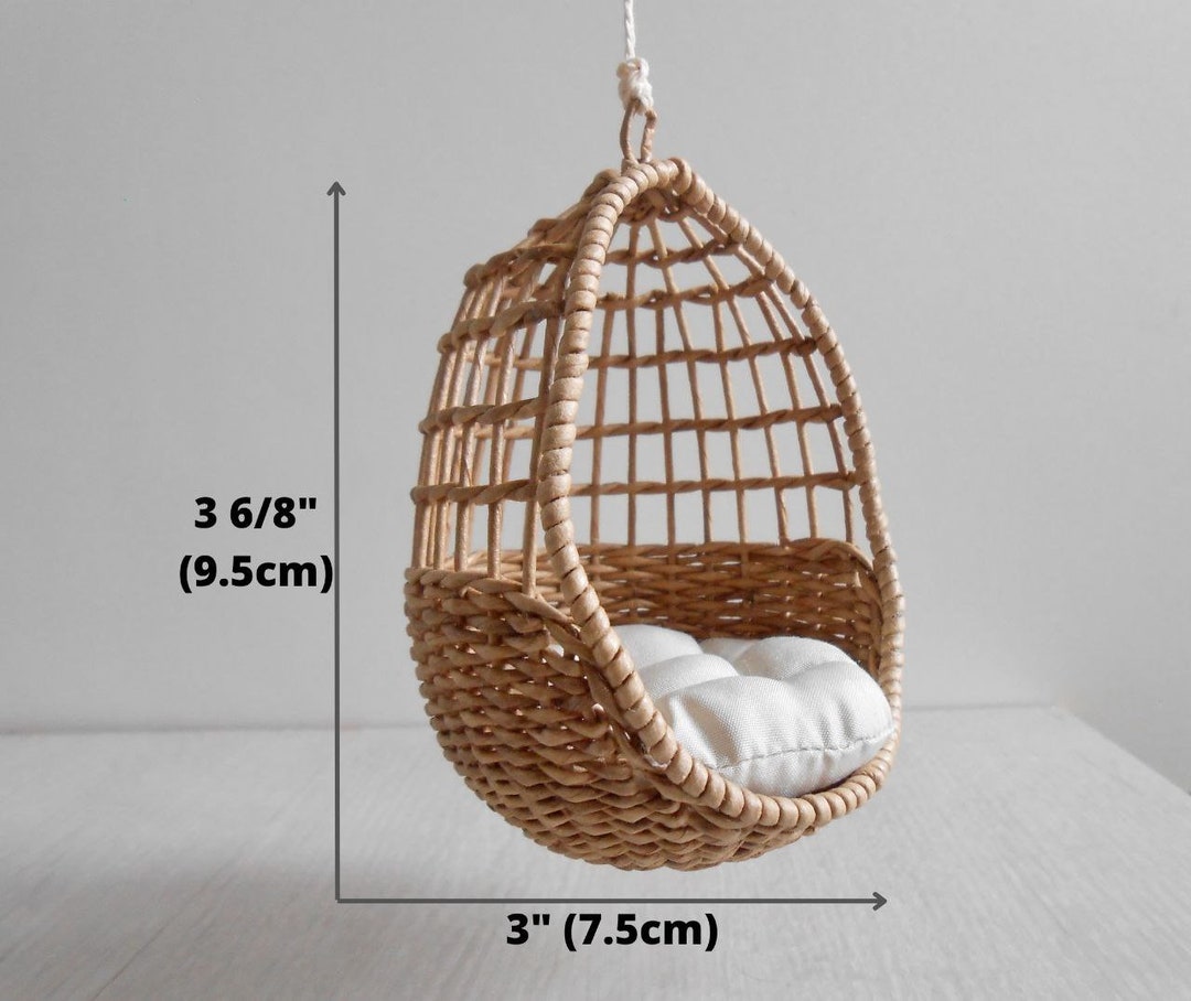 Cozy Hanging Egg Chair, Colour Walnut. Boho-chic Bedroom, Patio Hanging ...