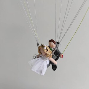 Custom Paragliding Tandem Bride and Groom Paragliders Wedding Gift ...