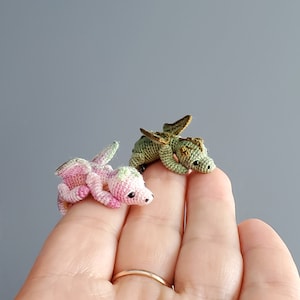 Custom Micro Baby Dragon. Dollhouse Miniature Tiny Dragon. Doll Pet ...