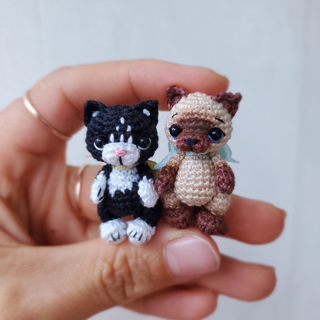 Custom Mini Kitten Dollhouse Miniature Tiny Cat. Doll Pet Kitten. Mini ...