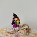 Mini Felt Witch Doll: Handmade Halloween Decor (2.5 Inch) - Etsy