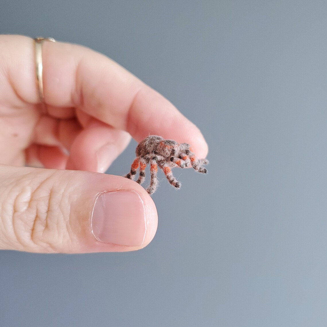 Crochet Tarantula Spider: Miniature Halloween Dollhouse Decor - Etsy