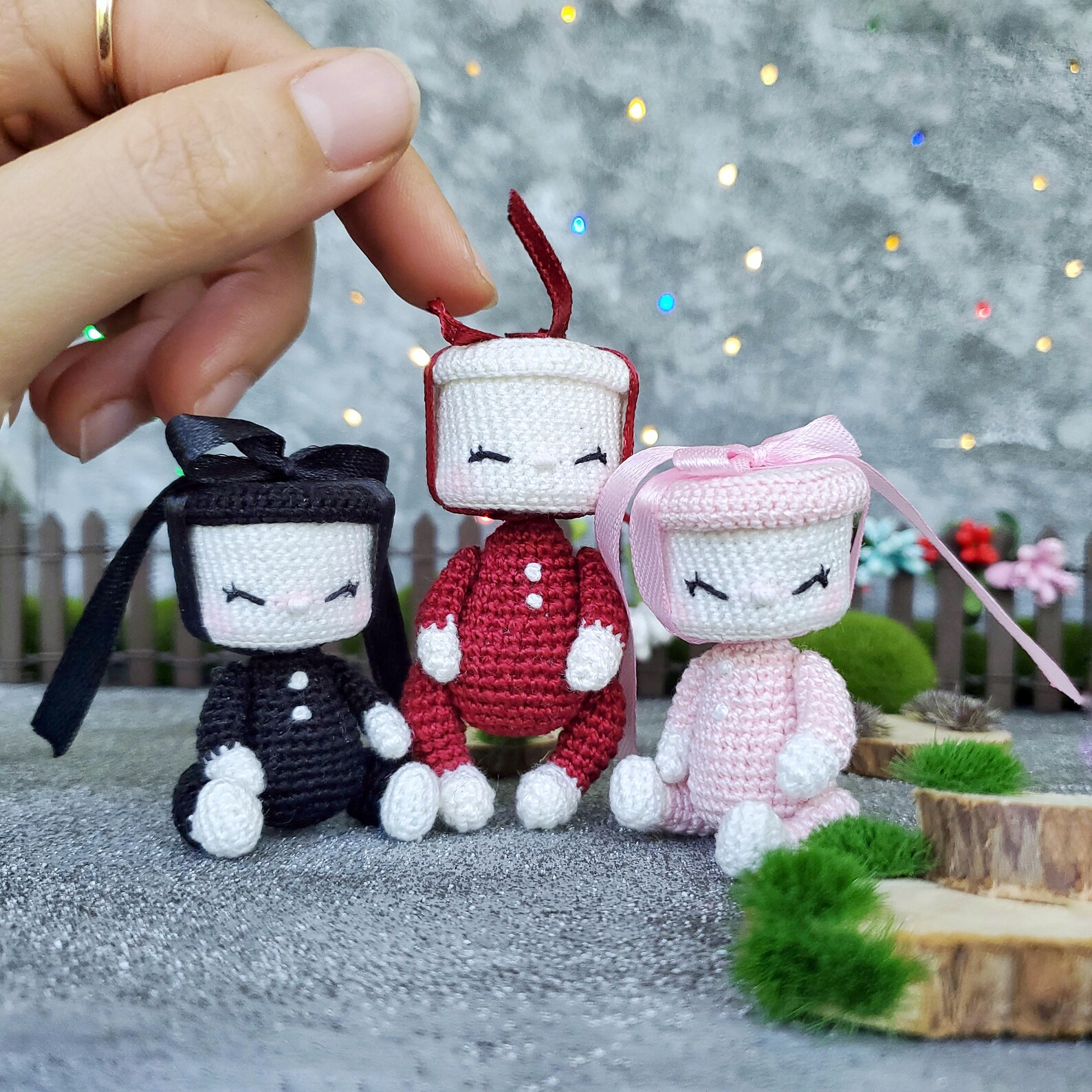 Mini Crocheted Unusual Gift-box Miniature, Custom Box for Jewelry - Etsy