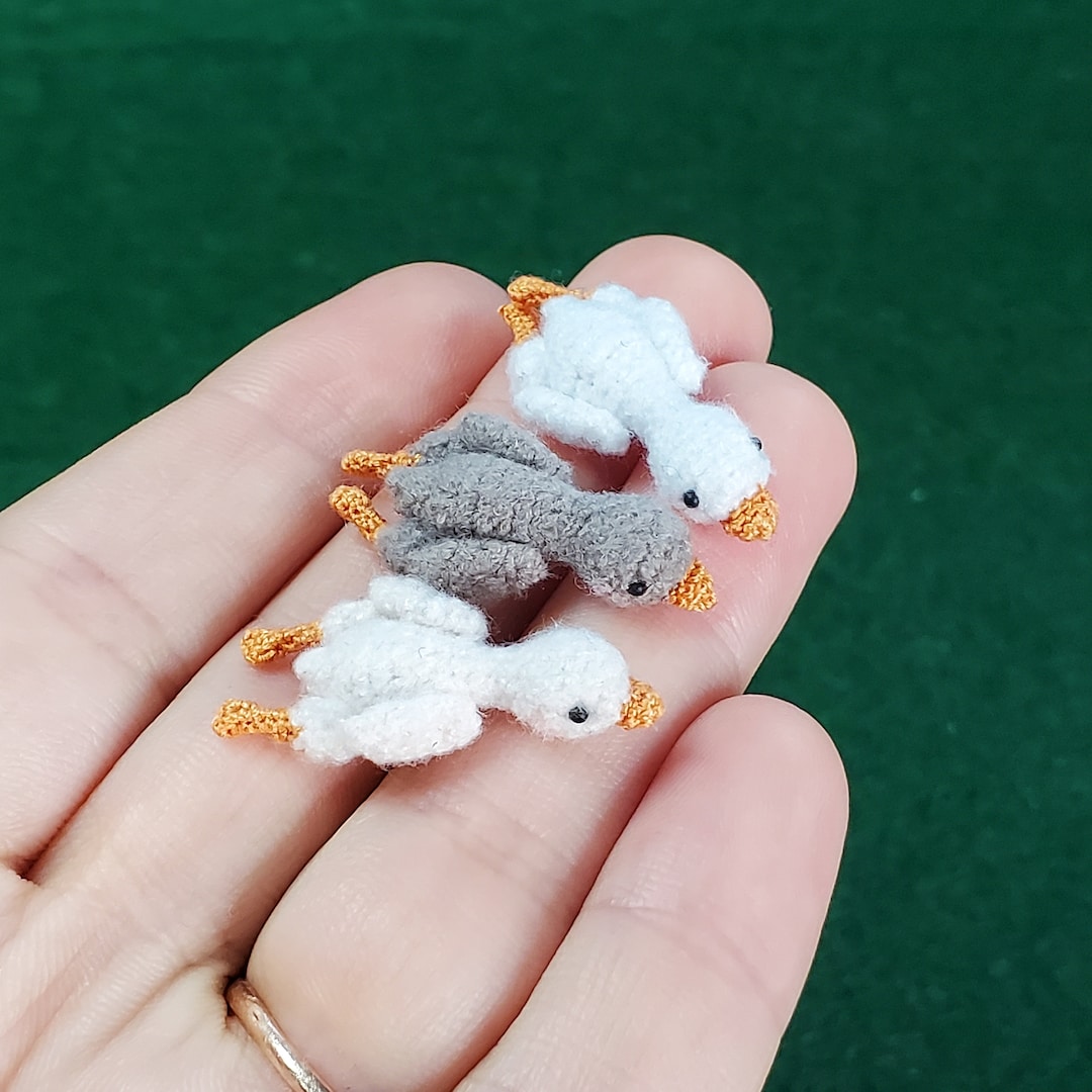 Custom Micro Goose Dollhouse Miniature Tiny Goose. Doll Pet Goose. Mini ...