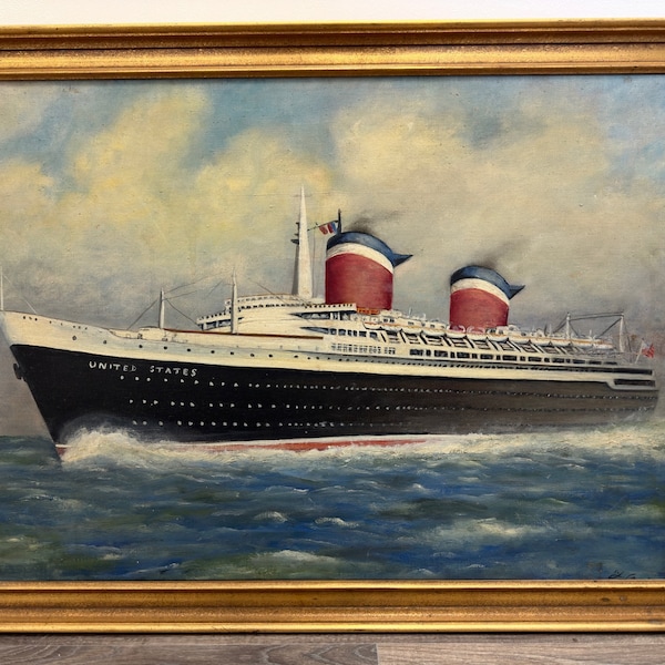 Steam Liner Painting - Etsy