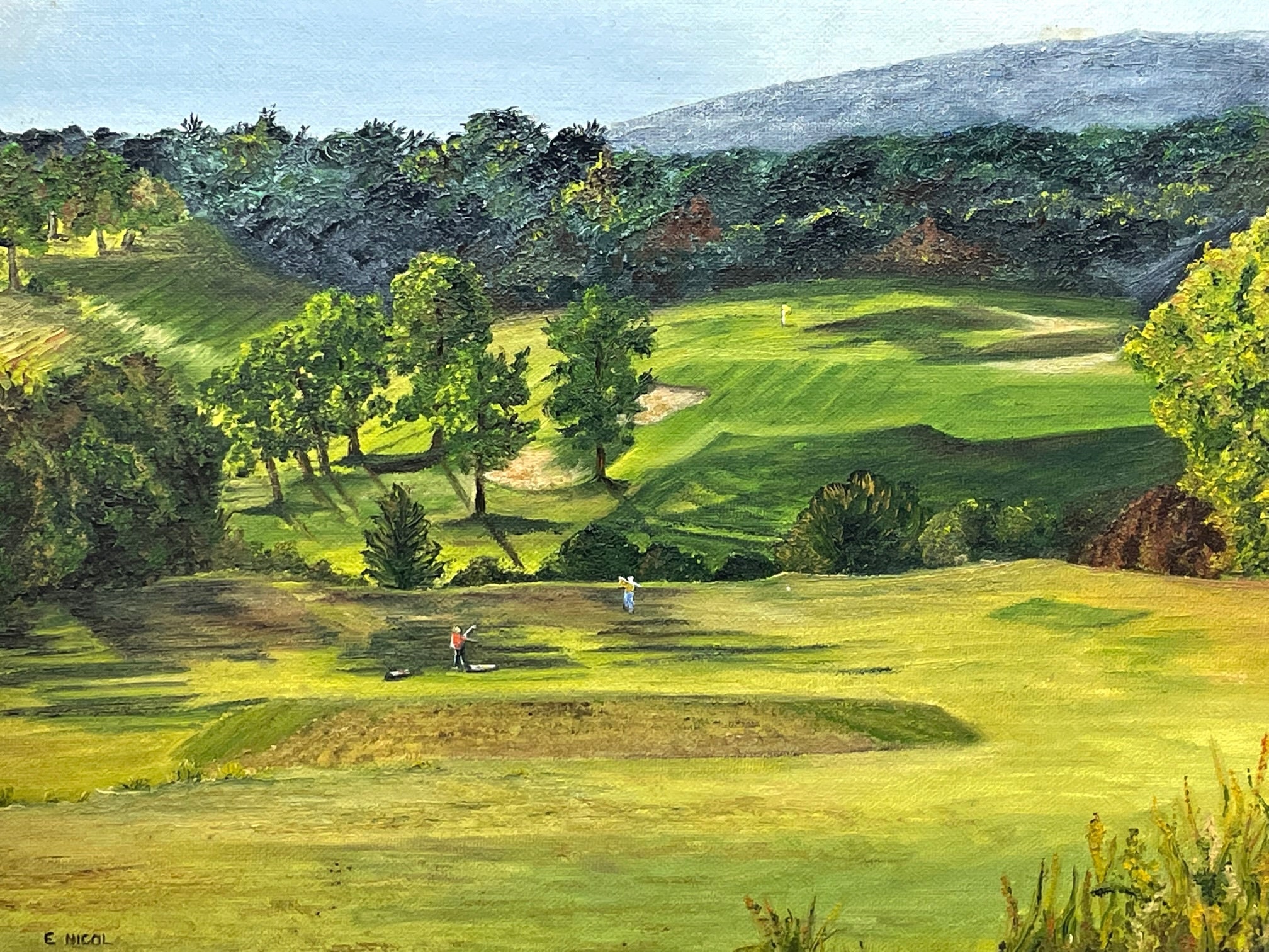Collectible Oil Painting Scottish Dalmuir Golf Course Club - Etsy