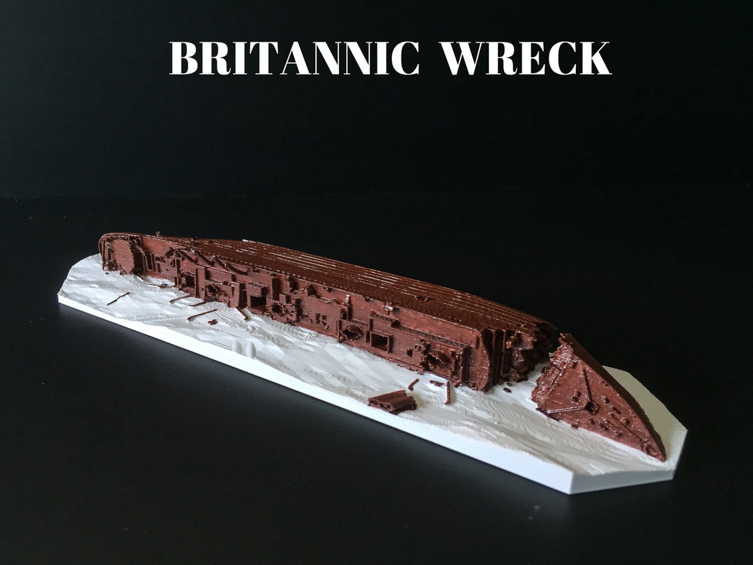 HMHS Britannic Wreck Model, Underwater Model, Britannic Wreck High ...