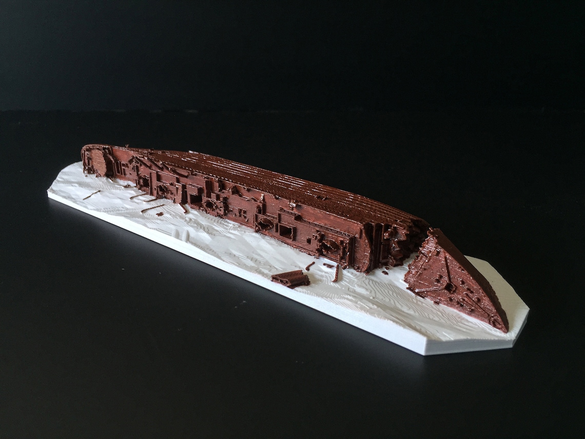 HMHS Britannic Wreck Model Underwater Model Britannic Wreck - Etsy Norway