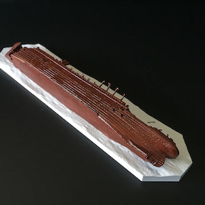 HMHS Britannic Wreck Model, Underwater Model, Britannic Wreck High ...
