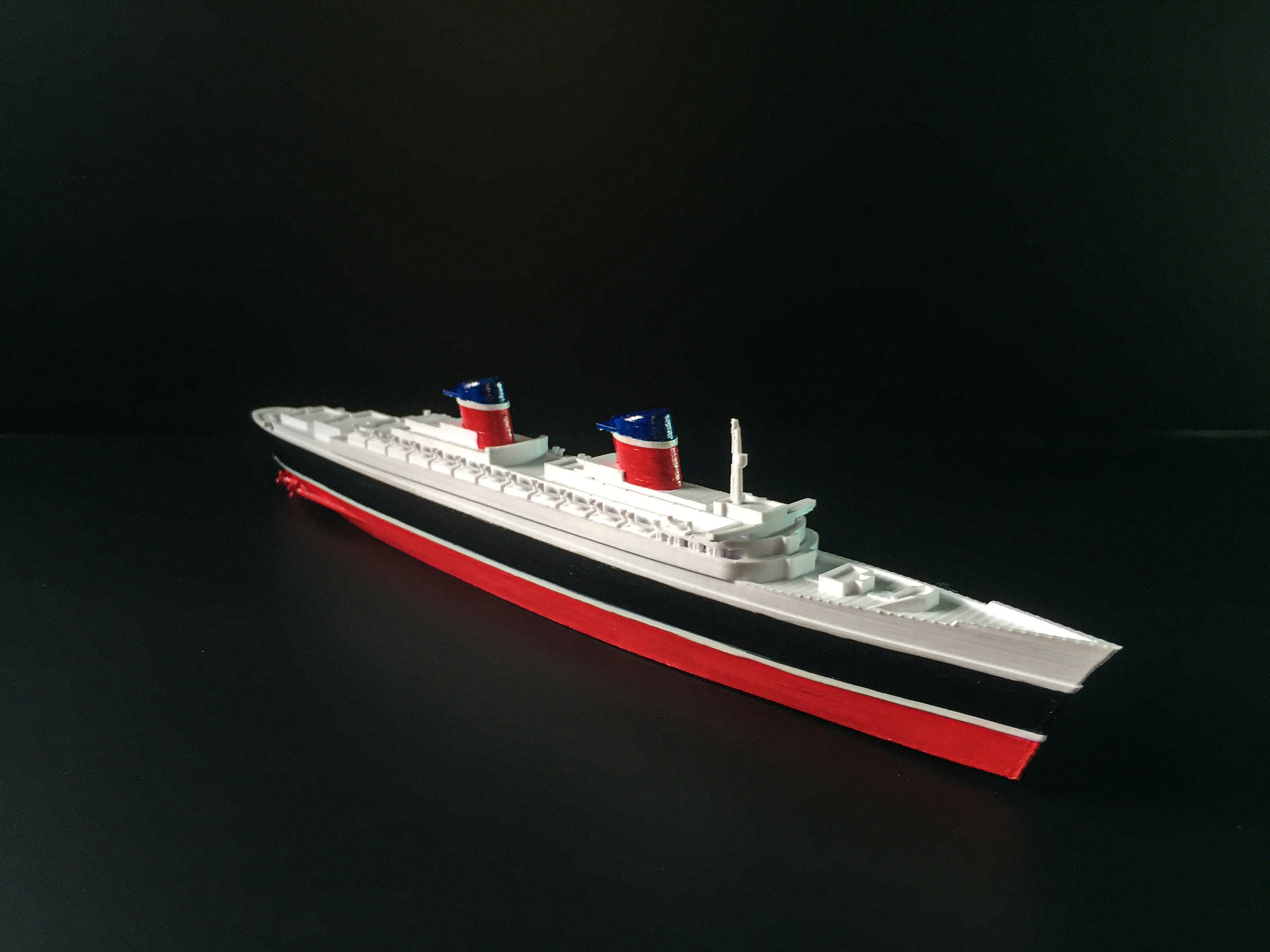 SS United States Model, 1 Foot Length, High Detailed, 3d Printed ...