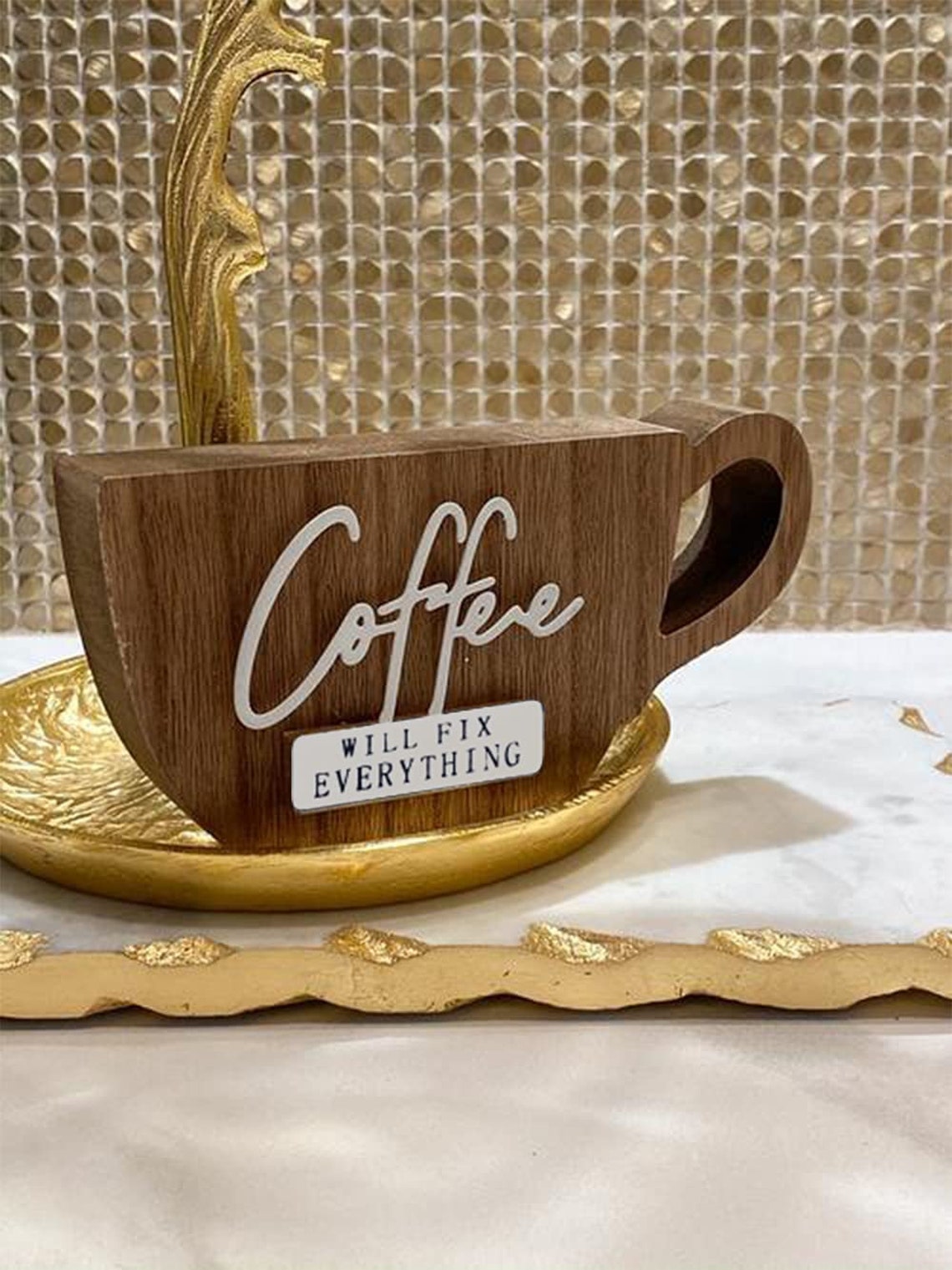 Wooden Small Coffee Sign for Counter Top Decoration Cute - Etsy
