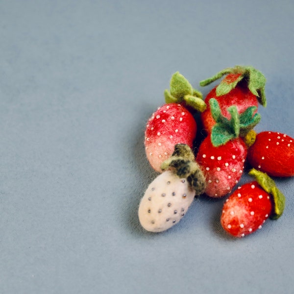 Felt Strawberry - Etsy