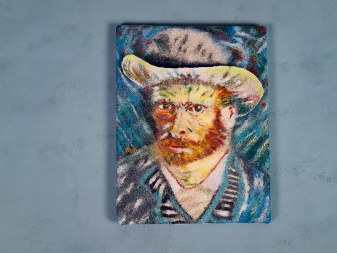 Vincent Van Gogh Wet Felt Painting Fiber Art - Etsy