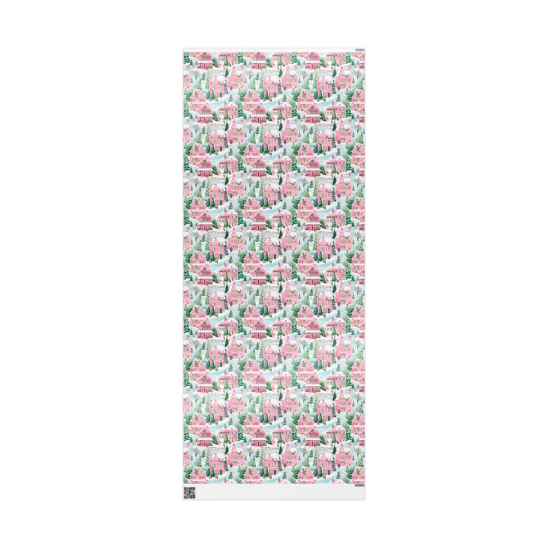 Preppy Pink & Green Christmas Wrapping Paper: High-definition Print - Etsy