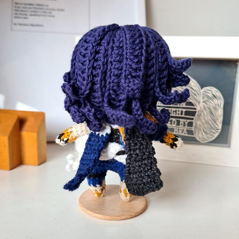 Crochet PDF Pattern: Dr. Ratio HSR Chibi Amigurumi Honkai - Etsy