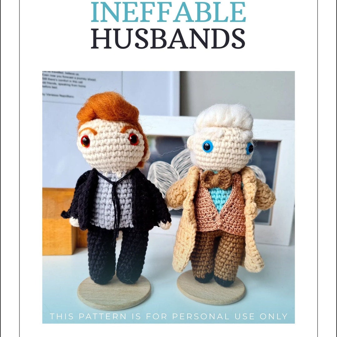 Crochet PDF Pattern: Ineffable Husbands | Crowley and Aziraphale | Good ...