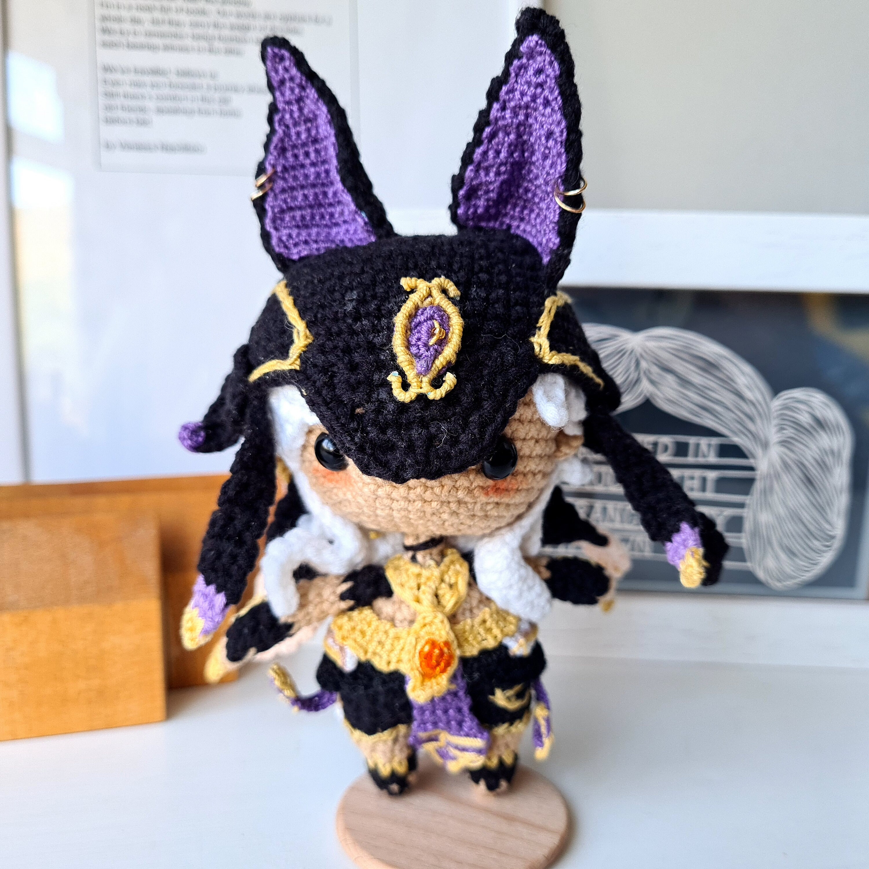 Crochet PDF Pattern: CYNO Genshin Impact Chibi Amigurumi - Etsy