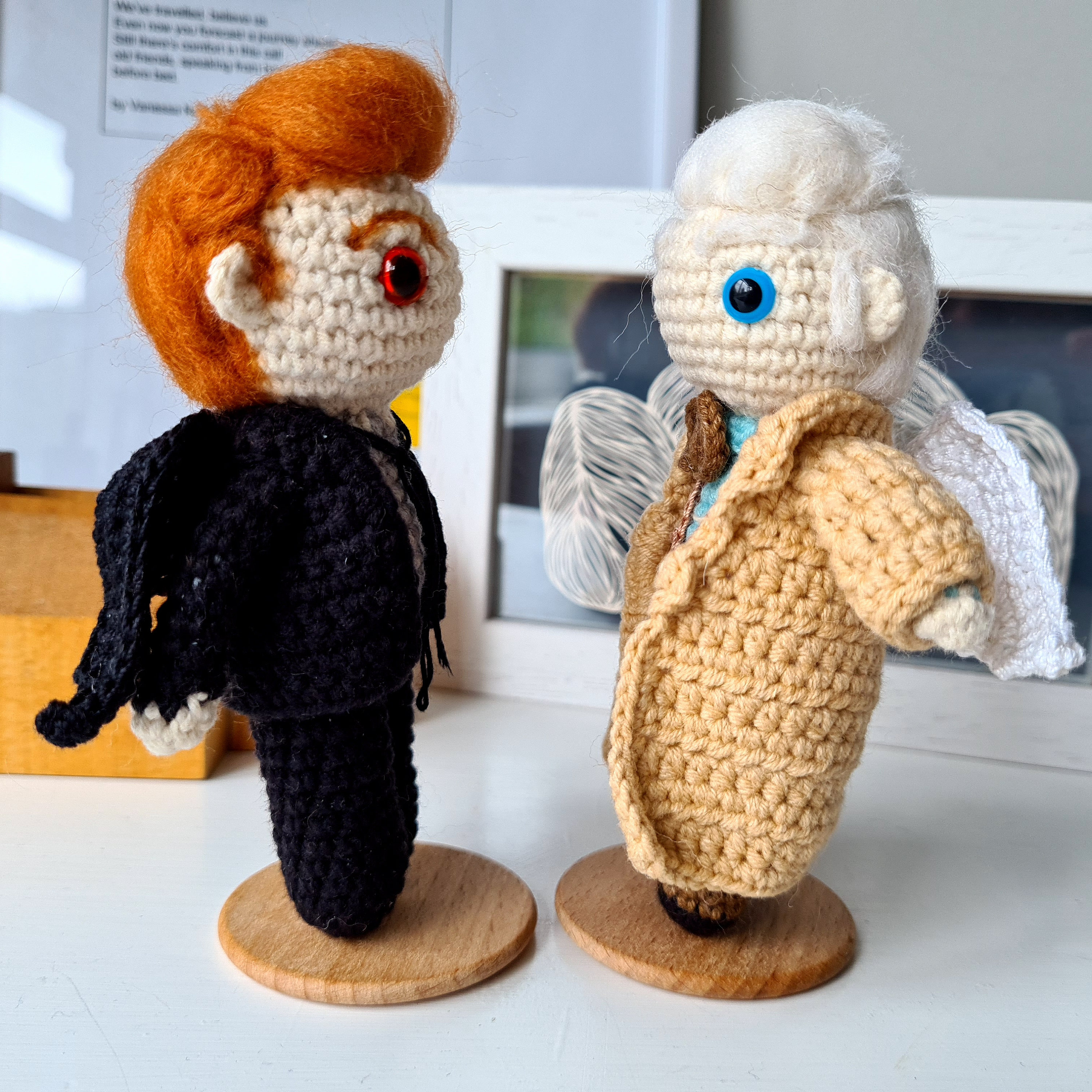 Good Omens Crowley and Aziraphale Ineffable Husbands Chibi - Etsy Australia