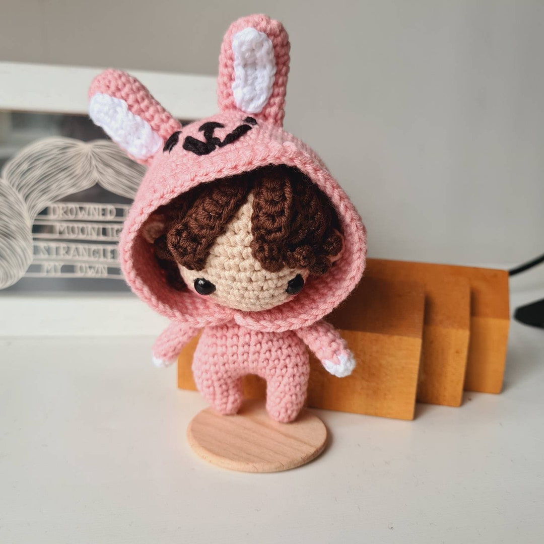 BT21 Cooky/jungkook BTS Crochet Amigurumi Doll Keychain - Etsy