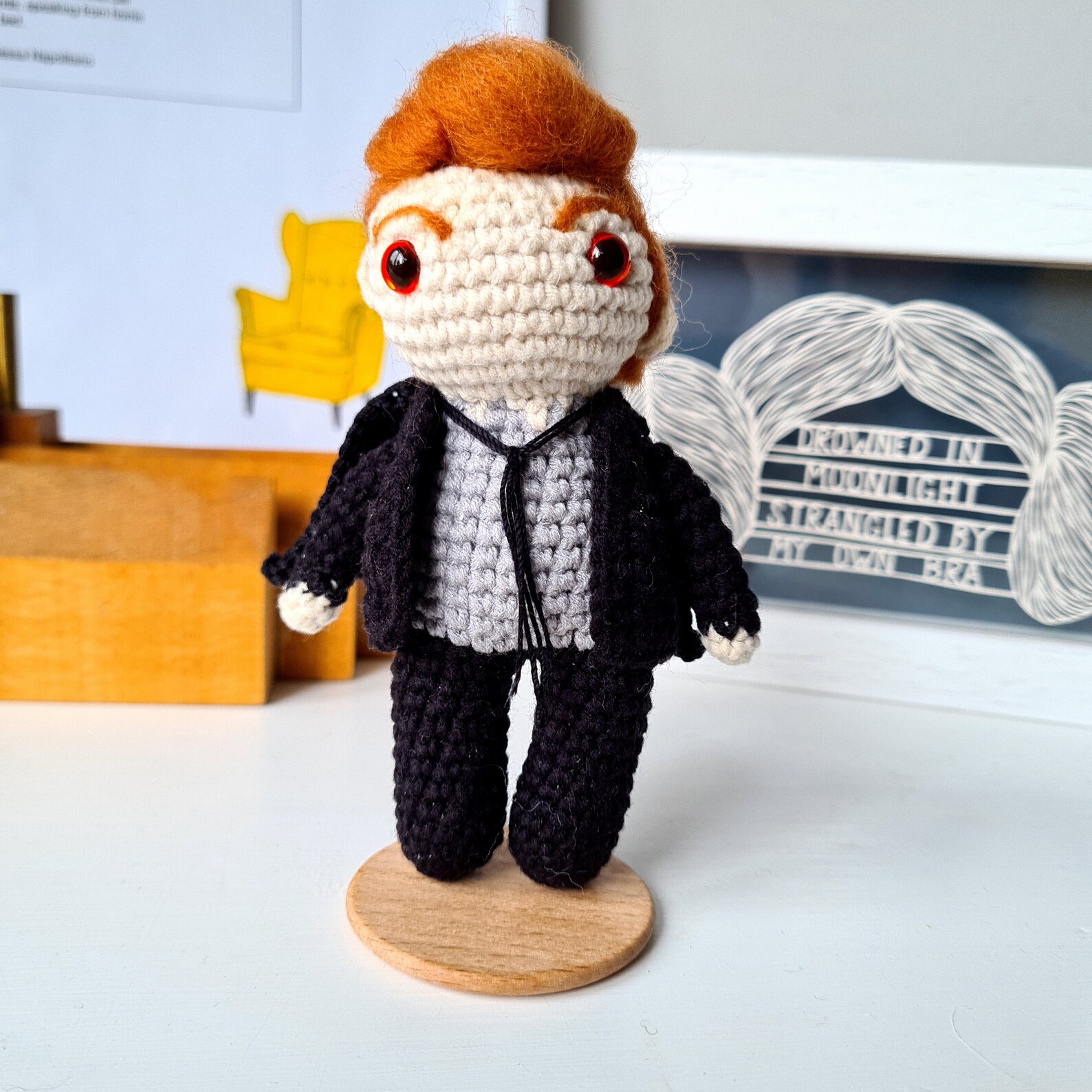 Crochet PDF Pattern: Ineffable Husbands | Crowley and Aziraphale | Good ...