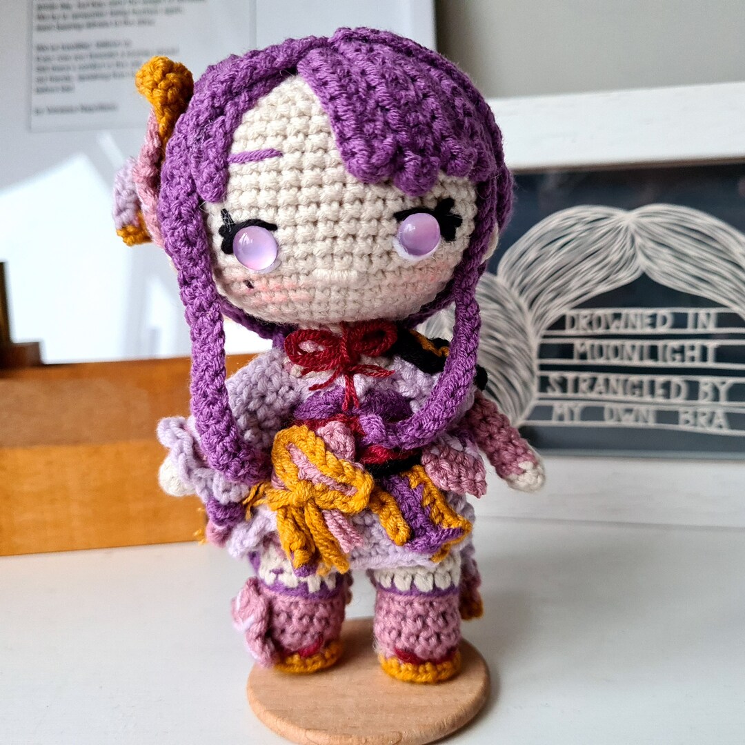 Raiden Shogun Electro Archon Genshin Impact Inspired Crochet Doll - Etsy