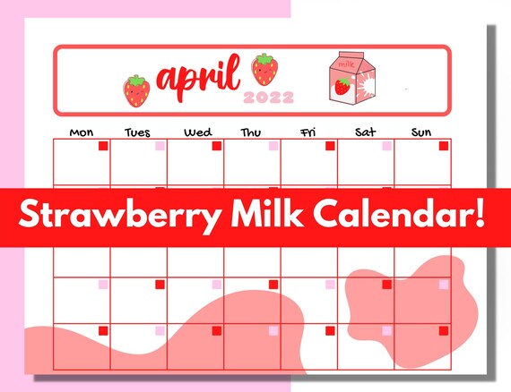 Cute April 2022 Calendar