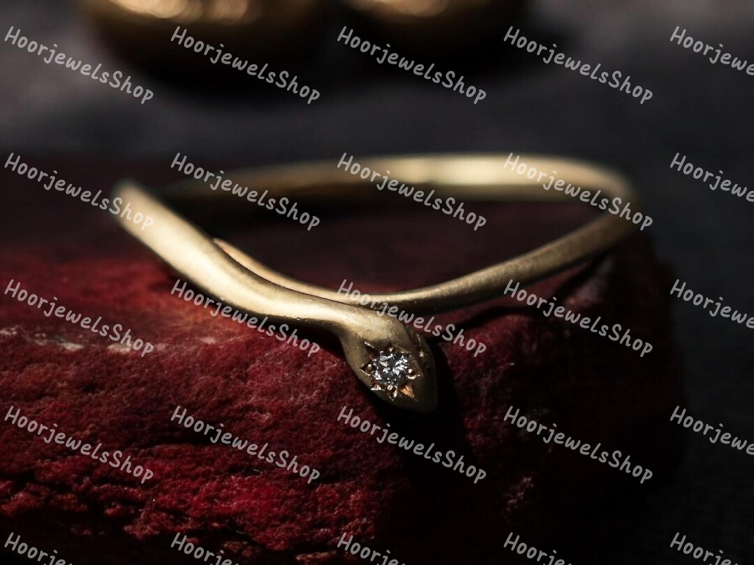 Diamond Star Snake 14k Solid Gold Ring, Snake 925 Sterling Silver, Snake Tail Ring Ouroboros ...