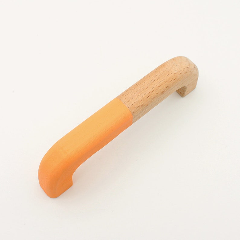 Colorful Kids Room Cabinet Handles, Wooden Cabinet Pulls 2.52" 3.75" 5 ...